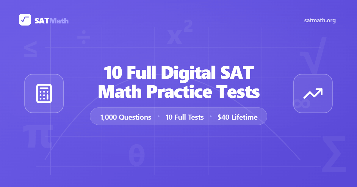 Free Digital SAT Math Practice — 10 Full Adaptive Tests | SAT Math Lab